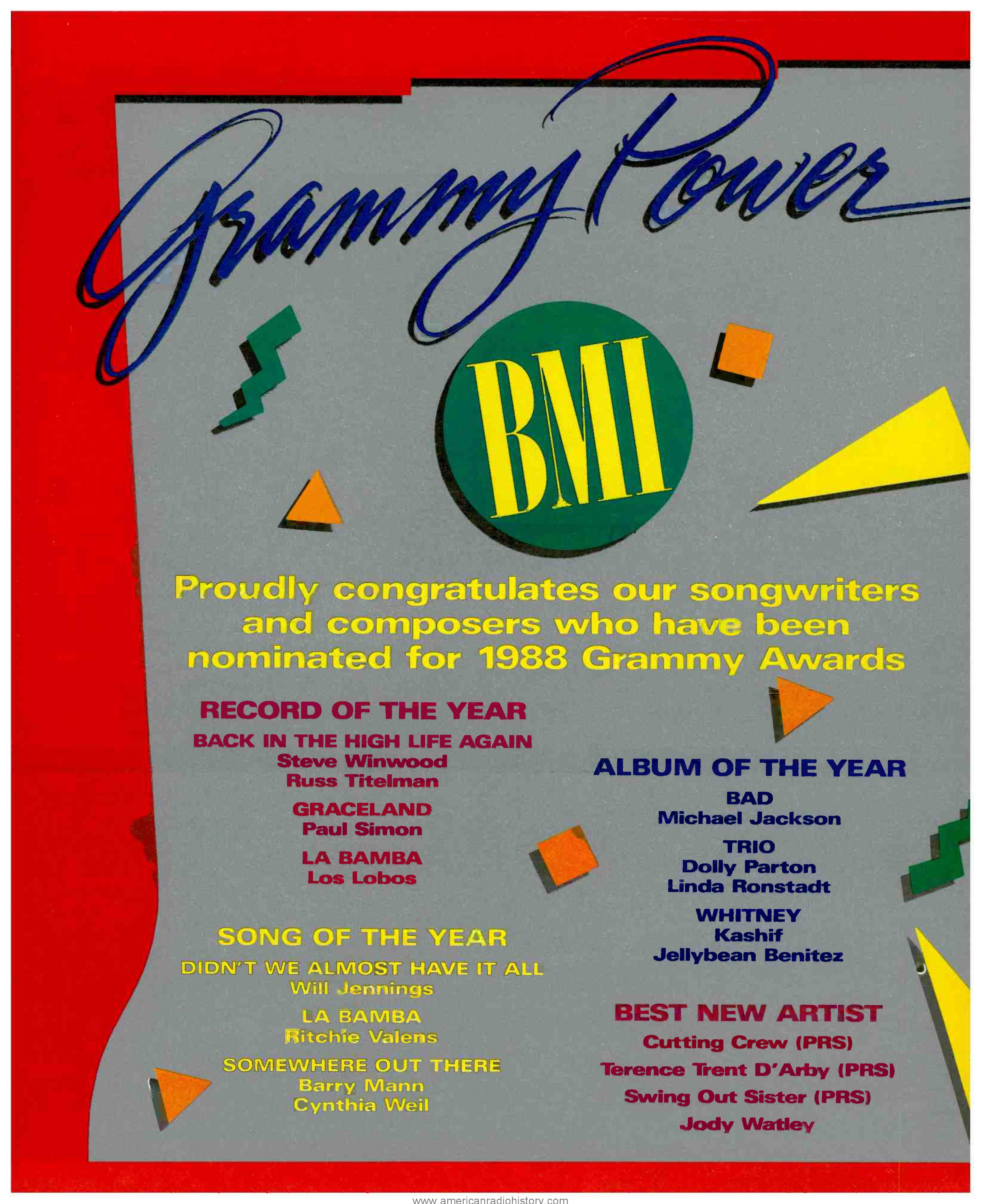 BMI Grammy Power