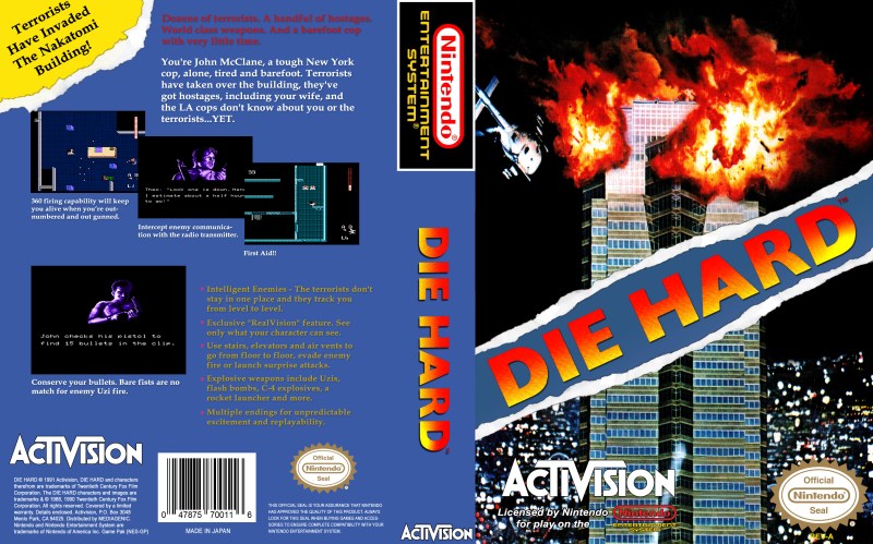 Die Hard NES cover