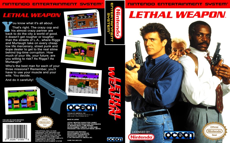 Lethal Weapon NES cover